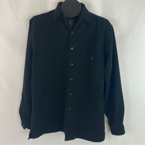 Vintage | Shirts | Vintage Sueded Polyester Button Up Shirt M | Poshmark